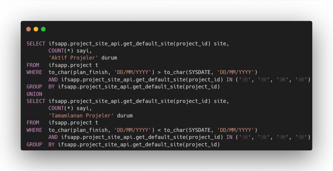 IFS ERP - IAL Nesnesi - Hasan Yücel