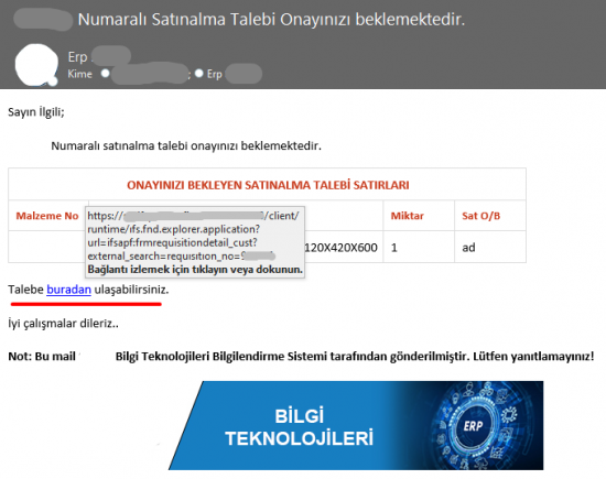 IFS ERP - External Search Kullanımı - Hasan Yücel